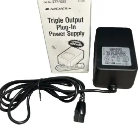 277-1022 ARCHER Power Supply Coleco Radio Tandy Pin