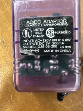 D35-03-200 Ac Adapter Transformer Power Supply