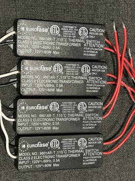 9801AR EUROFASE Halogen Lighting Transformers Watts
