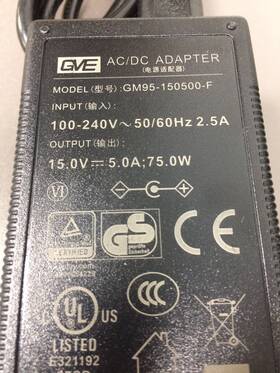 GM95-150500-F GME Ac Adapter