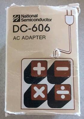 DC-606 NATIONAL SEMICONDUCTOR Calculator Ac Adapter