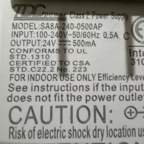 SA8A-240-0500AP TDC POWER Ac Adapter