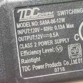 SA9A-06-12W TDC POWER Switching Adapter Raintight